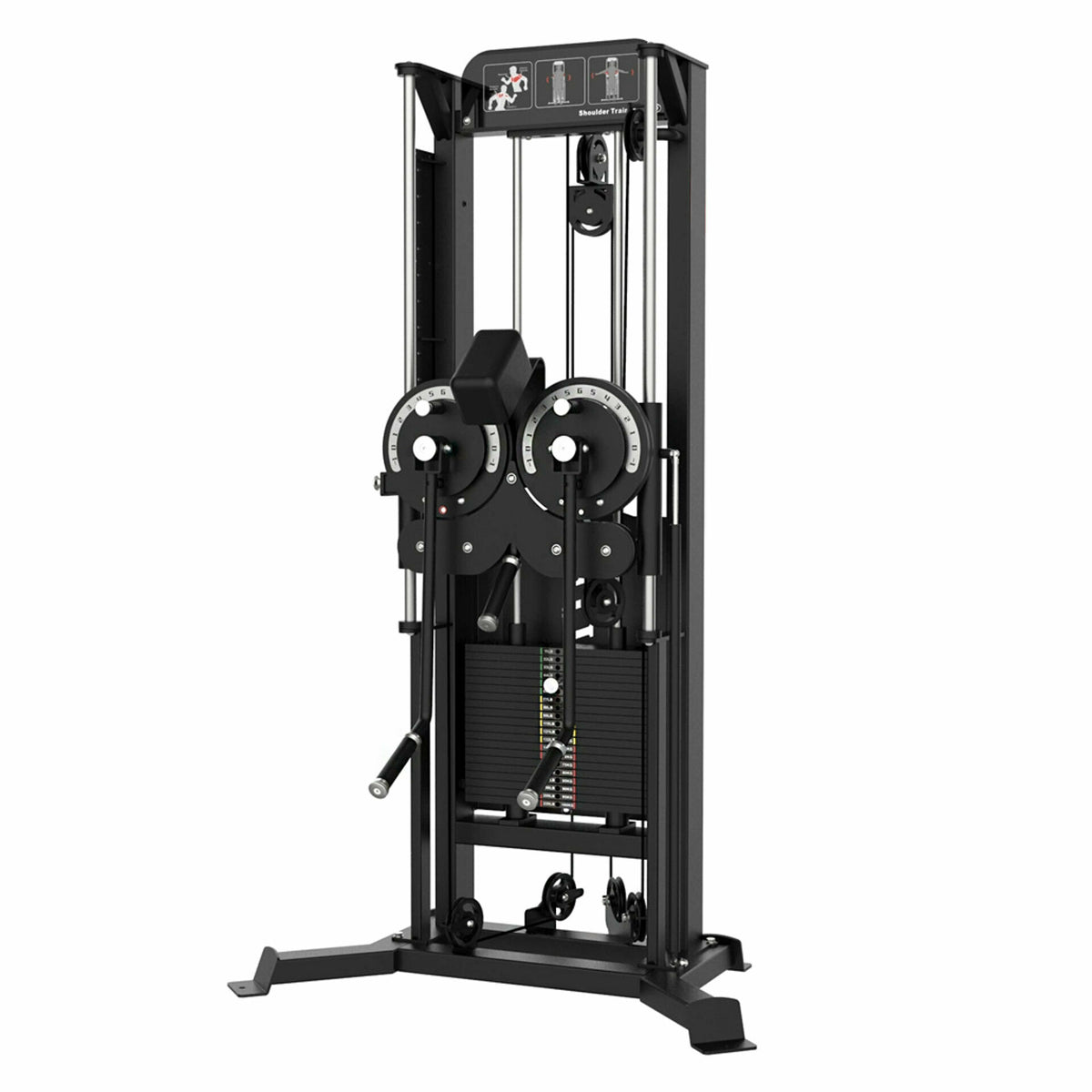 Standing Lateral Raise - Weight Stack 100 kg Plate Loaded Linea Diamon ...
